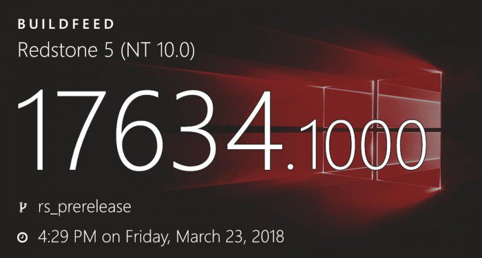 Nouvelles fonctions pour Windows 10 Redstone 5 Build 17634 - Rene.E Lab