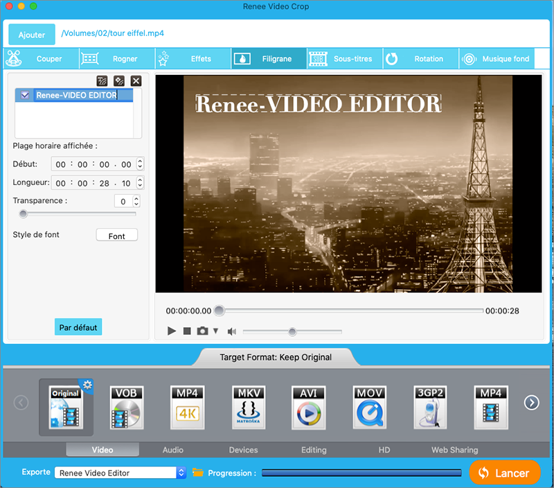 Comment convertir le format de vidéo avec le convertisseur de vidéo sous Mac ? - Rene.E Laboratory
